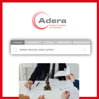 ADERA recrute un(e) Juriste - Adera